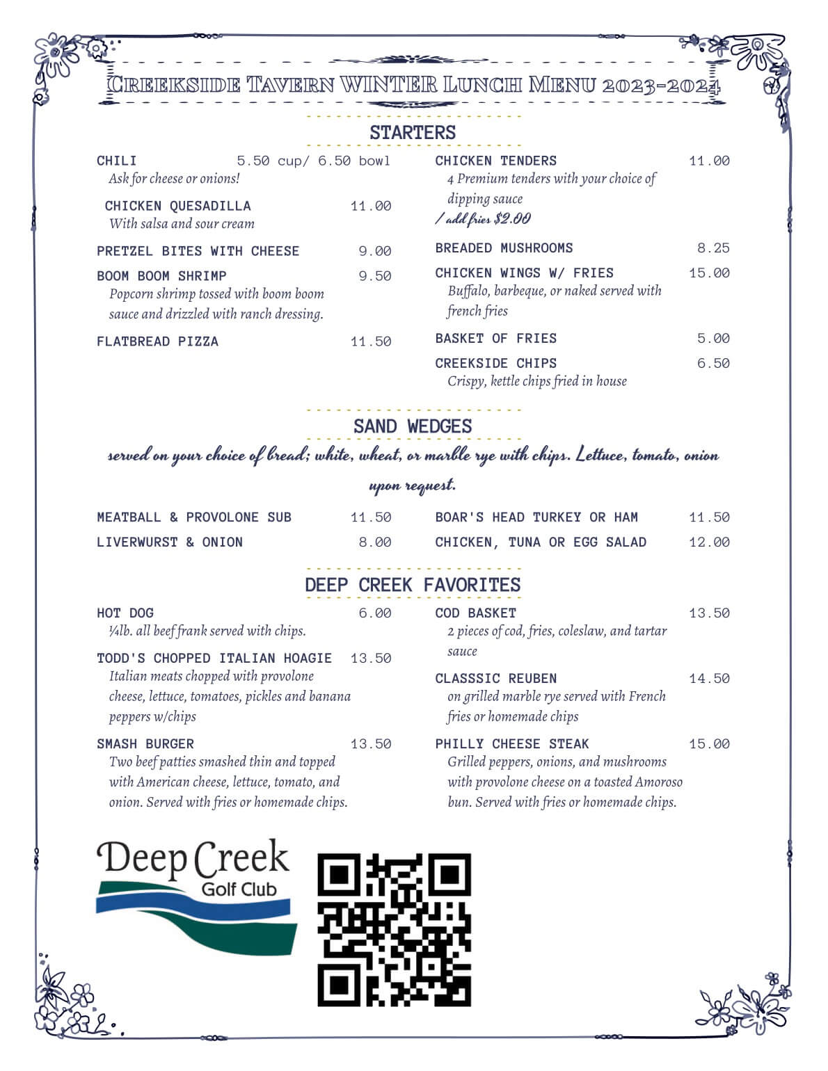 Creekside Tavern - Deep Creek Golf Club